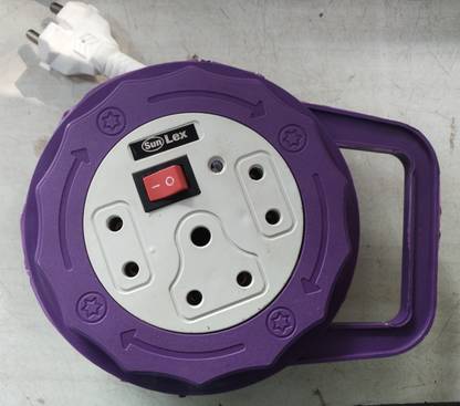 kunal 8+1 Round Strip Extension Cord;6 Amp 8 Universal Multi Plug Point ...