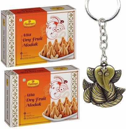 Haldiram's Nagpur Atta Dry Fruit Modak 400gm Pack of 2 (400g X 2) With ...