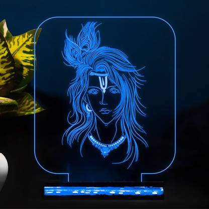 StarLaser Lord Krishna 3D Illusion Color Changing led lamp with Remote ...