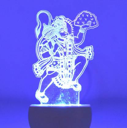 CRAFTVERRE Acrylic Lord Hanuman Night Lamp Price in India - Buy ...