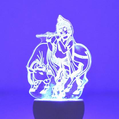 CRAFTVERRE Acrylic Lord Krishna Night Lamp Price in India - Buy ...