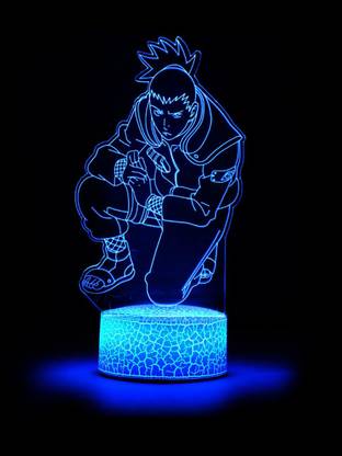 ComicSense Naruto Anime Lazy Ninja Led Lamp, 16 Color Changing Anime ...