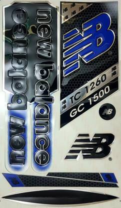 Kyrios NEW Balance 3D Embossed Cricket Bat Sticker Premium Bat Sticker ...