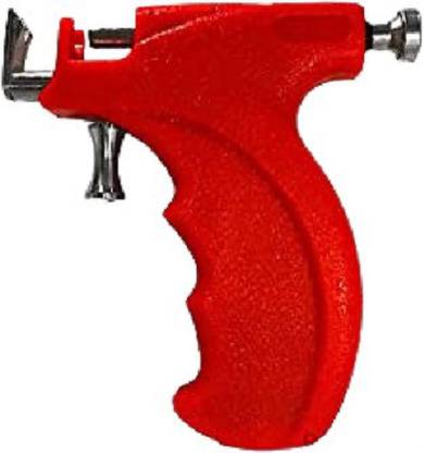 Shield plus PIERCING STAINLESS STEEL HAND PRESS GUN RED COLOUR (PACK OF ...