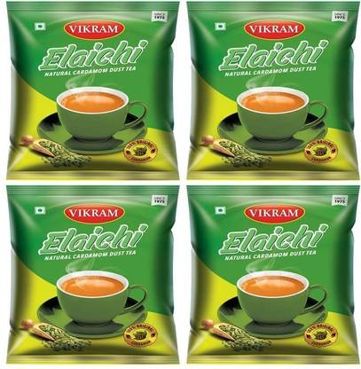 Vikram Elaichi Tea Enriched with 100% Natural Ground Cardamom 250g Pack ...