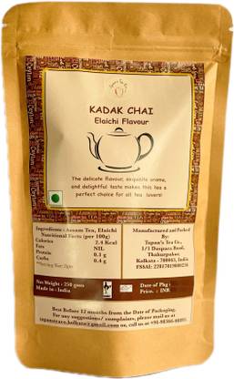 Tapan's Tea Co. KADAK ELAICHI CHAI || PACK OF 1 Cardamom Tea Pouch ...