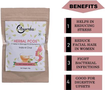 Aryerbs HERBAL PCOS 17 Herbs to manage PCOS Symptoms India Ki Chai ...