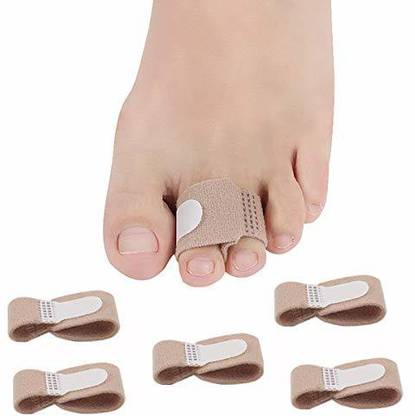 Geoot Broken Toe Wraps Toe Separator Splints 5 Pack Cushioned Bandages ...