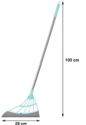 PAVITYAKSH Household Silicone Mop Wiper, Soft Rubber Magic Broom Wiping ...