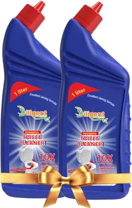 Diligent Powerful Toilet Cleaner Liquid, Original - 1 Ltr (Pack of 2 ...