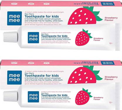 MeeMee Fluoride-Free paste for Kids Fortified with Triple Calcium ...