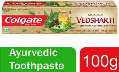 Colgate Swarna Vedshakti Ayurvedic (Pack of 1) @100g Toothpaste - Buy ...
