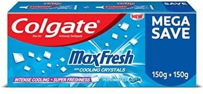 Colgate Max Fresh Blue Toothpaste 150g+150g Toothpaste - Buy Baby Care ...