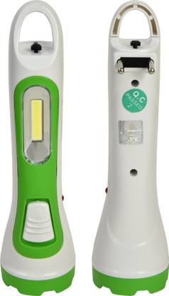 LOOSER Rechargeable small torch with side cob emergency light for all ...