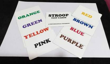 patil magic Stroop Test Cards (set of 2 Test cards) 1 Magic Tricks ...