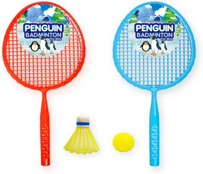 RATNA'S Penguin Badminton Tini Mini Racket Set with 1 Ball & 1 Cock ...