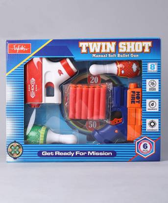 SARASI Soft Bullet Gun With 6 Bullets Set For Action Lover[Pack 1] Guns ...