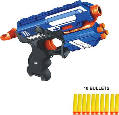 SAFESEED New Hot Fire Gun with 10Soft Foam Bullets, Fun Target Shooting ...