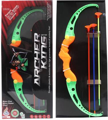 MORRIS'S TOYS Archery Bow and Arrow Toy Set Outdoor Garden Fun Game ...