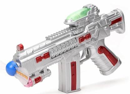 Just97 Space Gun Toy with LED Matrix , Multi Color Guns & Darts - Space ...