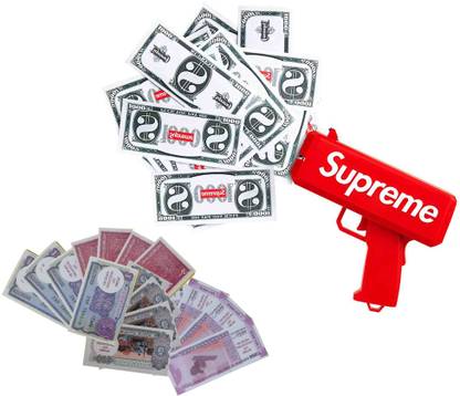 PTCMart Super money gun toy with 400 notes 1, 2, 5, 2000 for Wedding ...