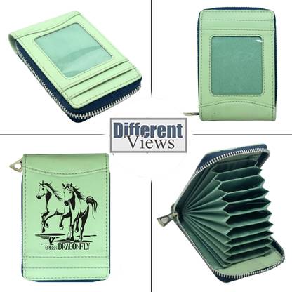 GREEN DRAGONFLY® RFID Protected Slim Leatherite Credit Card Holder ...