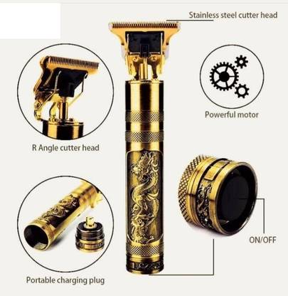 ZETATECH Professional Golden Metal Maxtop t99 Body Trimmer Haircut ...