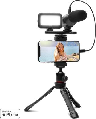 GUGGU ZED_993_Video Vlogger Kit Microphone LED Fill Light Tripod for ...