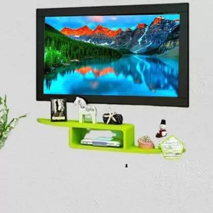 RESHUZ Wall TV Set up Box TV Entertainment Unit MDF Wall Shelf ...