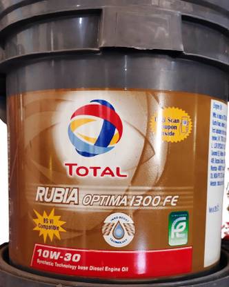 Total Energies Total Rubia Optima 1300 10W 30 CK4 (11L) Full-Synthetic Engine Oil Price in India ...