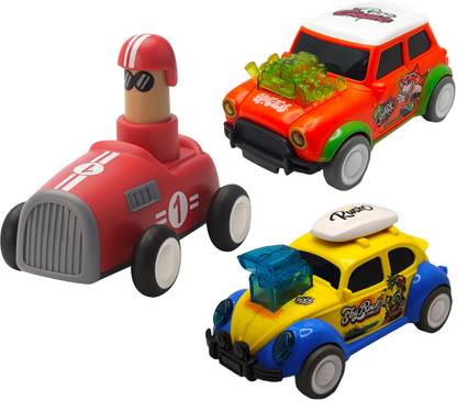 Vaniha Unbreakable Four-Wheel Drive Friction Powered Diecast Dancing ...