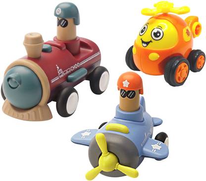 Vaniha Unbreakable Four-Wheel Drive Friction Powered Diecast Toy Set ...