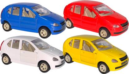 Wishmaster Set Of 4 Small Size Pull Back & Go Indica Toy Car For Kids ...