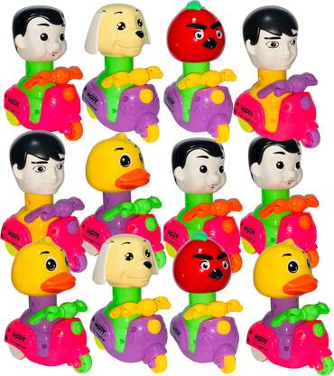 Wishmaster Pack Of 12 Small Size Press & Go Friction Toy For 1 , 2 , 3 ...