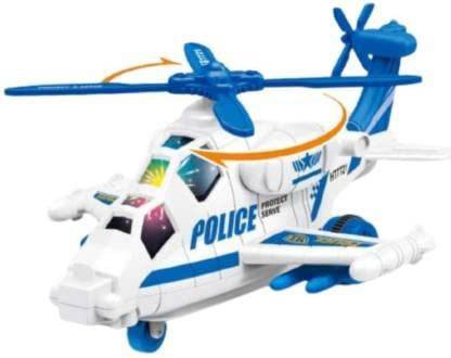 Pluspoint Push & Go Rescue Durable Friction Police Helicopter/SWAT ...