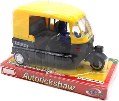 neoinsta shopping Very Beautiful Pull Back Auto Rickshaw Yellow With A ...