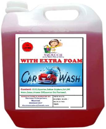 swacch CAR WASH LIQUID 10 LITRE Car Washing Liquid Price in India - Buy ...