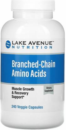 Lake Avenue Nutrition Branched-Chain Amino Acids, 240 Veggie Capsules ...