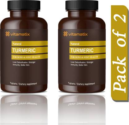 Vitamatix TURMERIC Tablets, CURCUMIN, CURCUMIN Tablets (G224) Price in ...