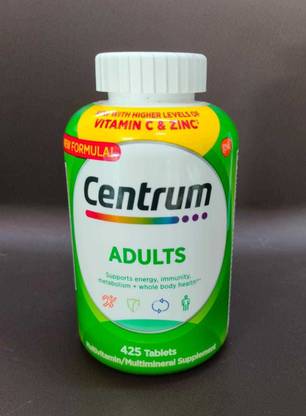 Centrum Adults 425 Tablets Multivitamin / Multimineral Supplement Price ...