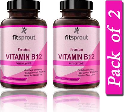 Fitsprout Plant Based Vitamin B12 Tablets (K225) Price in India - Buy ...