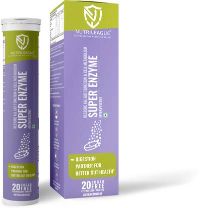 Nutrileague Super Enzyme Effervescent Tablet Better Metabolism and Gut ...