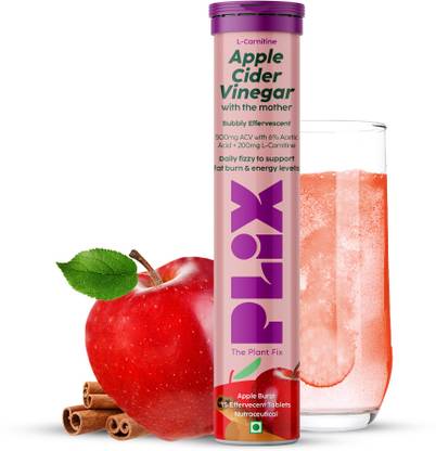 Plix L-Carnitine ACV Effervescent Tablets for Weight Loss and Fat Burn ...