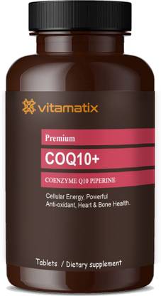Vitamatix 120mg Coenzyme Q10 Tablets with Piperine (D98) Price in India ...
