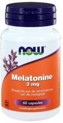 now Melatonin 3mg (Healthy Sleep Cycle) - 60 Veg Capsules Price in ...