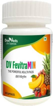 Dee Veda Life Sciences DV FervitraMin Multivitamin Capsules with Herbs ...
