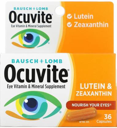 Ocuvite Lutein & Zeaxanthin, 36 Capsules Price in India - Buy Ocuvite ...