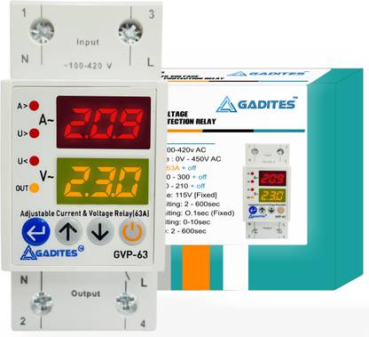GADITES Voltage Guard 1Phase 220V, 63A Over/Under Voltage Protection ...