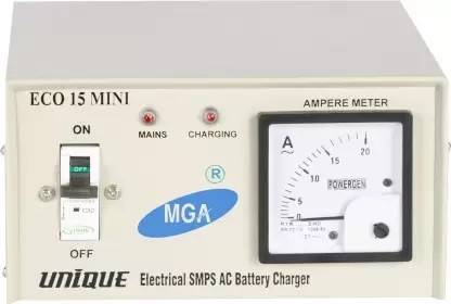 MGA ZIiP ECO-15 MINI Charger, 1 to 5 (12V) batteries of 150 AH ,provides 15 Amps output 1 to 5 ...