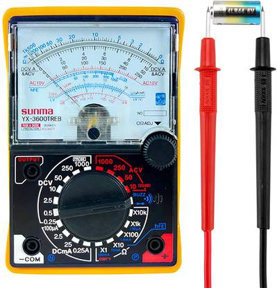ElectronicsTech Analog Multimeter Millimeter with Buzzer Measure ...